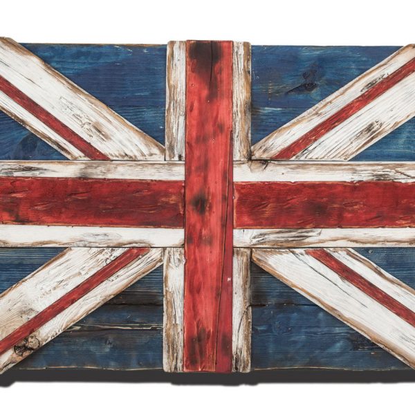 Union Jack Flag Weathered distressed Wood flag limited Edition, vintage ...