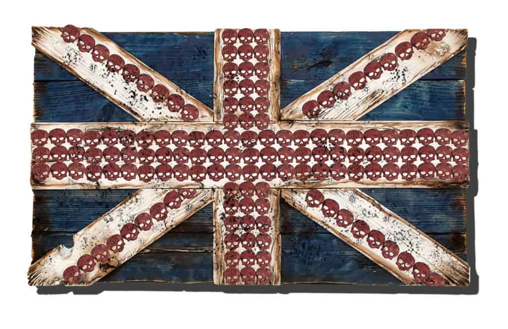 Union Jack Flag Weathered distressed Wood flag limited Edition, vintage ...