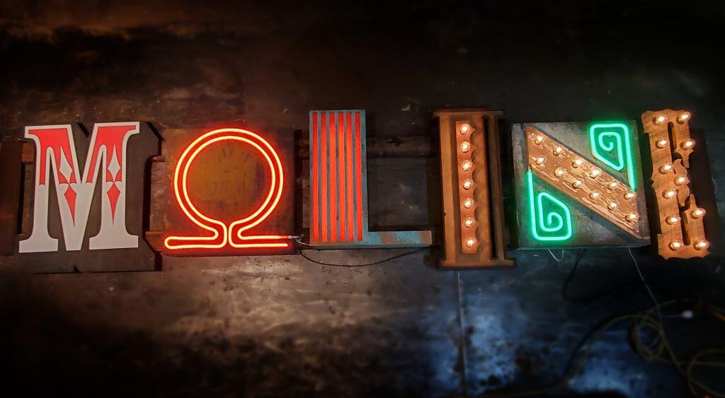Reclaimed marquee letters Spelling any word, Shabby Chic, Salvaged Barn ...